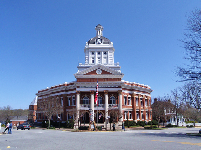 Madison's historic main street stretches before you like a movie set, complete with brick buildings and that small-town charm Norman Rockwell could only dream of capturing.