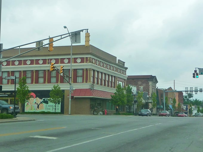 A slice of small-town charm where brick storefronts and weathered signs tell stories of generations. Downtown Nappanee invites you to slow down and savor life.