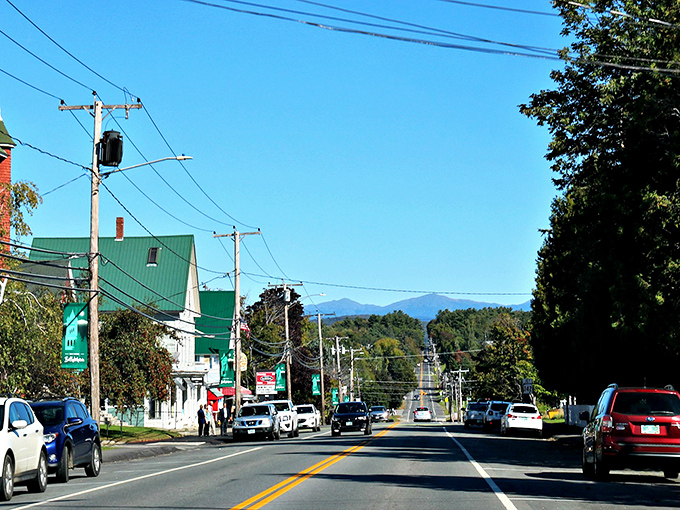 Main Street Bethlehem stretches toward mountain vistas like a postcard come to life. Small-town charm with big-time views.