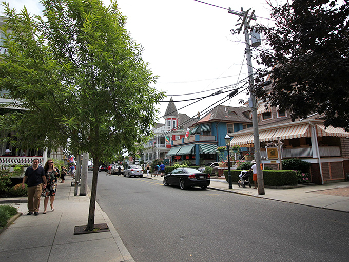 Victorian dreams come to life along these tree-lined streets where every building looks like it's auditioning for a Wes Anderson movie.