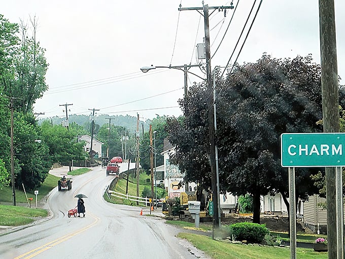 The unassuming exterior of Mrs. Miller's Family Restaurant, where Amish families and hungry tourists alike gather for comfort food that transcends time.