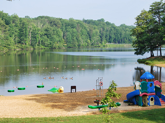 Nature's own waterpark! Bear Creek Lake invites you to dive into adventure, no inflatable unicorn required.