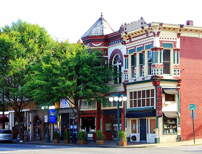 Historic charm meets small-town affordability on Central Avenue, where Victorian architecture houses local businesses that won't empty your retirement fund.