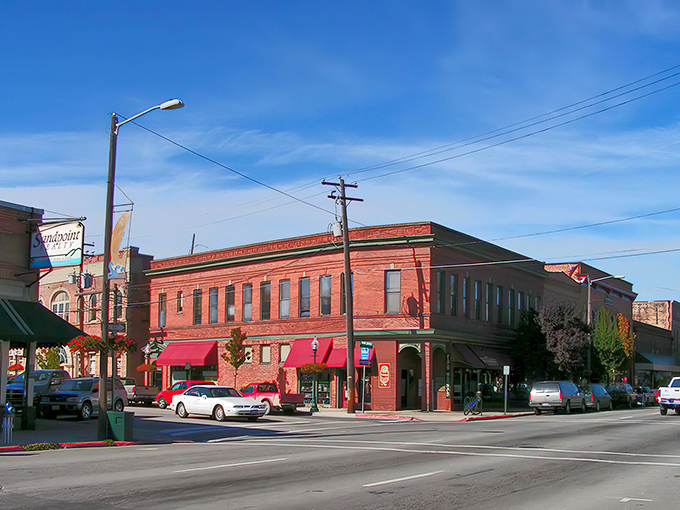 Historic brick buildings line First Avenue in Sandpoint, where charm isn't manufactured &ndash; it's been naturally aging to perfection since the early 1900s.
