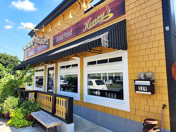 The sunshine-yellow exterior of Honey's isn't just a building&mdash;it's a promise of the golden deliciousness waiting inside. Delaware's cheeriest breakfast spot beckons.