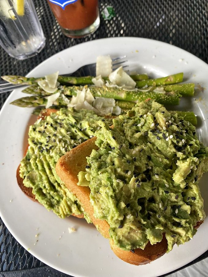 Avocado toast gets the Irish treatment with a sprinkle of seeds and perfectly grilled asparagus&mdash;brunch nirvana that's worth crossing the Atlantic for.