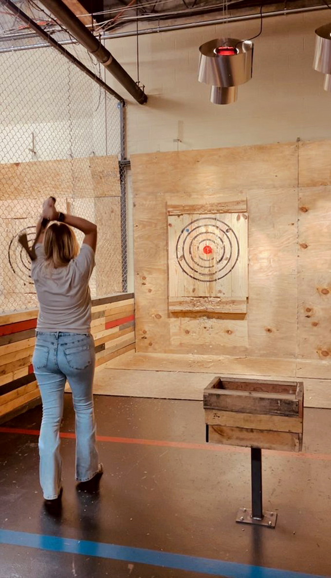 Not just fast cars—axe throwing adds another adrenaline fix to the menu. From zero to lumberjack in 3.5 seconds flat.