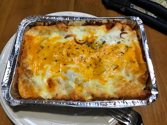 Baked ziti that would make Tony Soprano weep with joy. Cheese pulling for days and sauce that's clearly been simmering since last Tuesday.