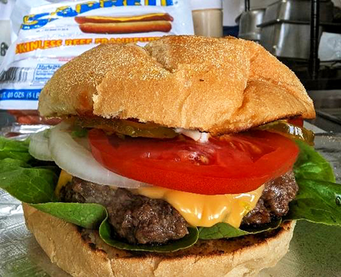 This isn't just a burger&mdash;it's architecture. Fresh toppings layered with precision on a handmade quarter-pound masterpiece.