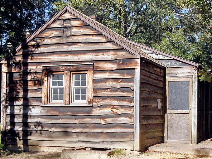 Rustic cabin simplicity that makes you question why you ever needed 2,000 square feet and smart appliances. Depression-era craftsmanship that still stands strong.