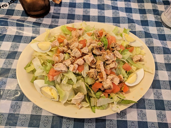 A chicken salad that somehow makes eating vegetables feel like you're getting away with something deliciously rebellious.