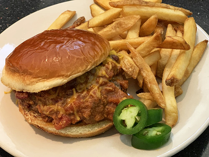 This isn't just a burger&mdash;it's a spicy rebellion against boring lunches, complete with jalape&ntilde;os that dare you to take another bite.