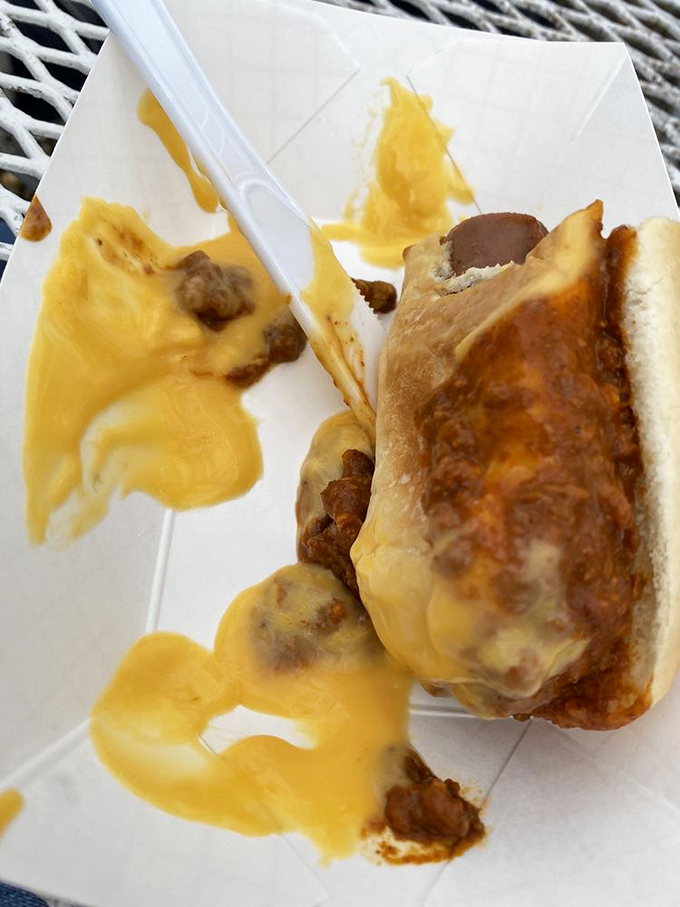 The chili cheese dog &ndash; where beef meets more beef in a beautiful relationship, with cheese playing the essential matchmaker role.