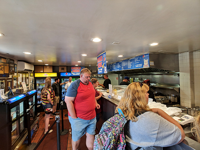 The line forms for good reason&mdash;these customers aren't just waiting for lunch, they're waiting for an experience. 