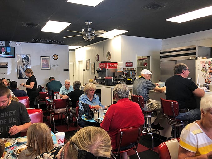 The morning crowd at Classic Diner&mdash;a cross-section of Virginia Beach life united by the universal language of coffee and eggs.