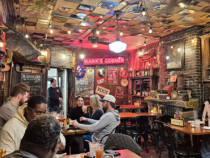 Mark's Corner might be the most interesting square footage in Missouri&mdash;where strangers become friends over spicy seafood and cold drinks.