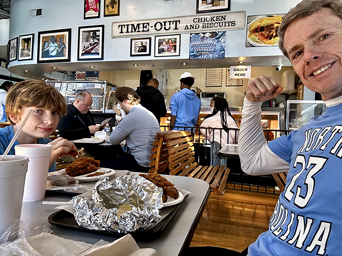 Where Tar Heel fans of all generations gather to celebrate victories or console defeats&mdash;always with fried chicken in hand.