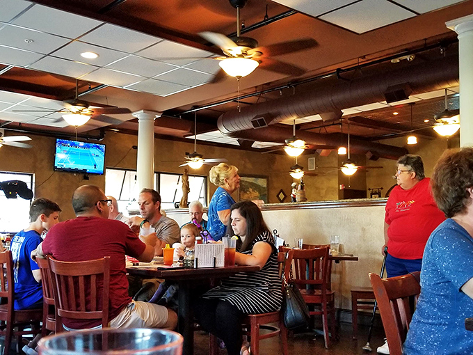 Where memories are made between bites. Three generations sharing a meal beats any social media connection every time.