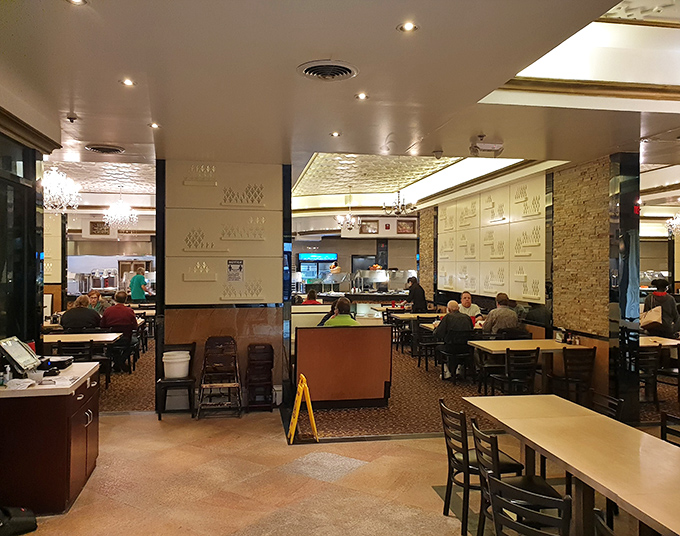 Spacious seating and thoughtful layout ensure you'll never feel crowded, even when you're on your fourth plate. Strategic buffet architecture at its finest.