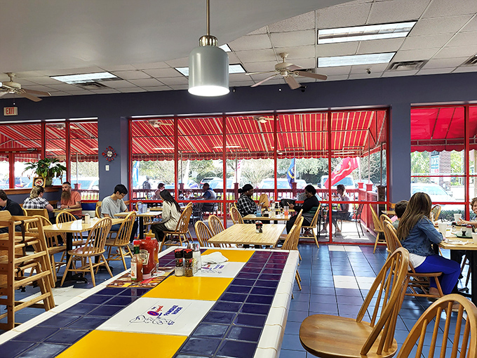 Where strangers become unified by the universal language of "pass the syrup." Breakfast democracy in its purest form.