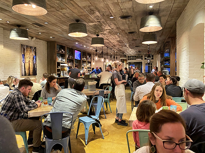 When the restaurant is full, it's not just about eating&mdash;it's a community celebration of seafood that feels miles away from the Midwest.