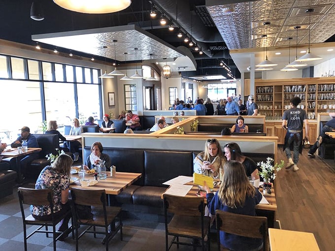 Where breakfast dreams come true and diet plans go to die. The buzz of happy conversation is as essential an ingredient as the food.