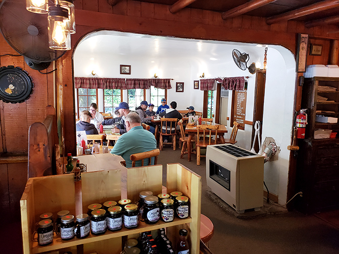 Breakfast that doesn't mess around&mdash;sunny-side-up eggs with perfect golden yolks atop a mountain of hashbrowns and ham.