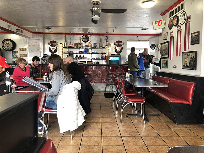 Regulars and first-timers alike gather in this temple of toast and eggs, sharing the universal religion of good diner food.