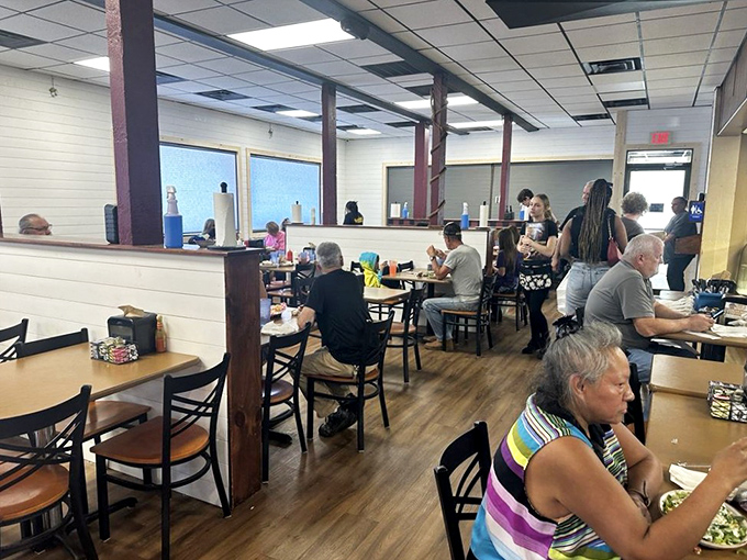 Where strangers become neighbors over plates of breakfast classics. Jimmy's dining room buzzes with the energy of satisfied customers and clinking silverware.