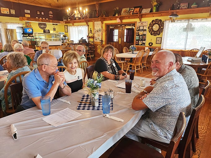 Tables dressed in white cloths signal serious eating ahead. These diners know they're not just having lunch&mdash;they're participating in a Midwestern tradition.