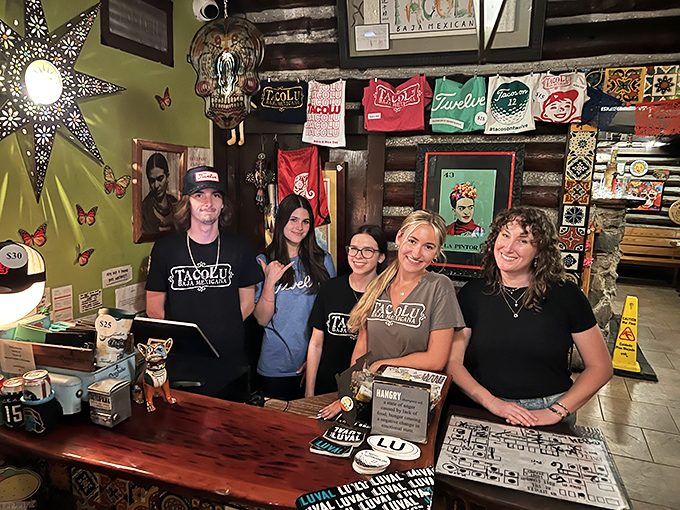 The heart of TacoLu&mdash;a team that looks as happy to be there as you'll be eating their creations. Taco enthusiasm is contagious!