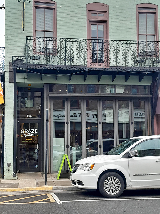 Graze to Griddle's mint-green building houses farm-to-table treasures. The kind of place where breakfast isn't just a meal&mdash;it's the beginning of a beautiful day.