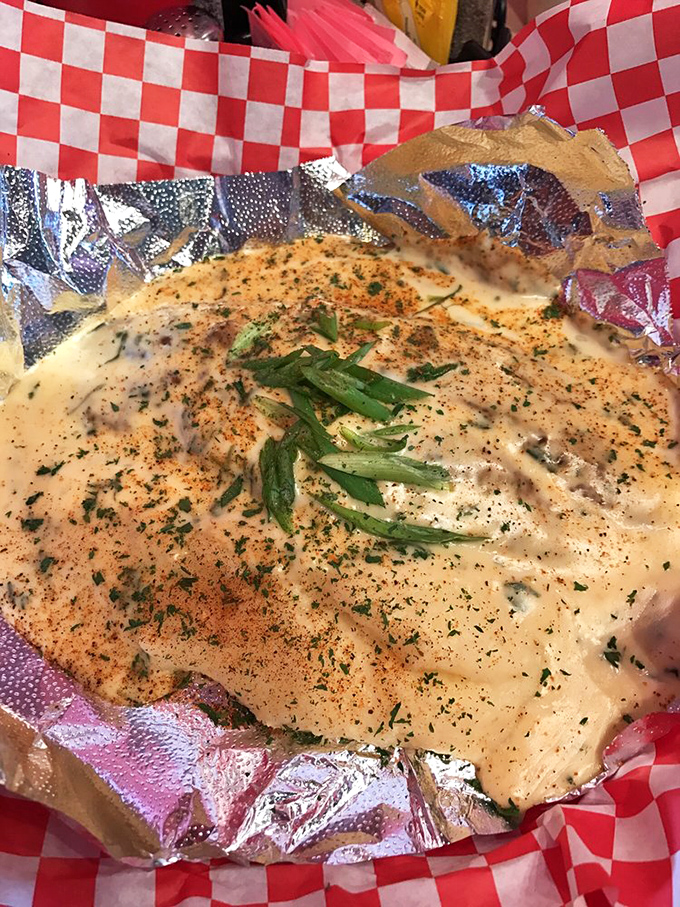 Beneath that creamy blanket lies seafood treasure waiting to be discovered. Like finding pearls without the oyster diving.