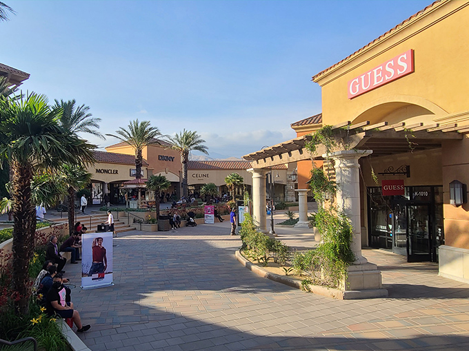 Guess who's offering major deals today? The palm-lined pathways make even window shopping feel like a luxury vacation.