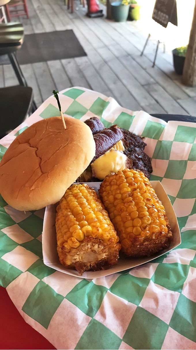This burger's not asking for your approval&mdash;it's demanding your attention with that perfect char and golden bun.