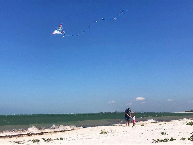 Kite flying on Cayo Costa&mdash;where the sky is as unblemished as the beach below and the breeze is always perfect.