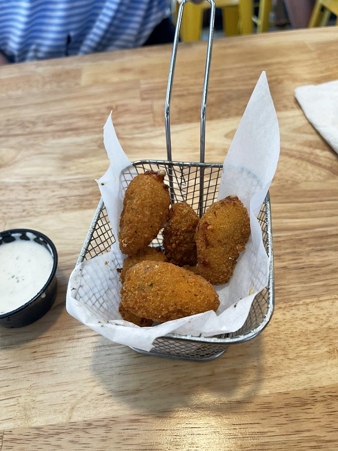 These golden poppers aren't just appetizers; they're a prelude to greatness. Crispy outside, molten cheese inside&mdash;nature's perfect design.