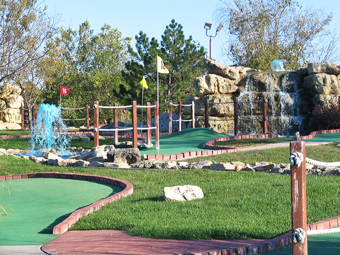 Mini-golf that's actually challenging? With waterfalls? In Kansas? This isn't your grandfather's putt-putt course.