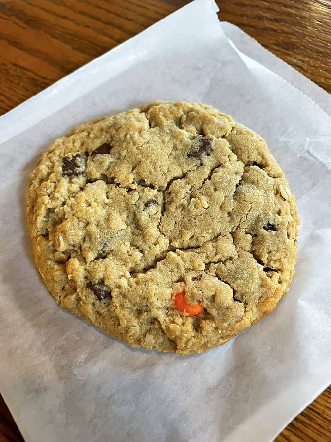 Cookie monsters, rejoice! This monster-sized treat with its perfect crisp-to-chewy ratio is worth every delicious calorie.