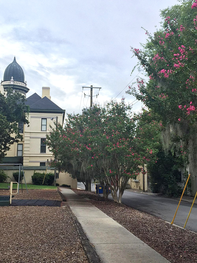 Beyond the cemetery, life in Savannah continues&mdash;a reminder that we're all just passing through, some of us more permanently than others.