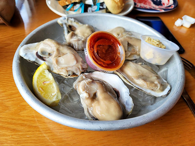 Fresh oysters on ice&mdash;nature's perfect appetizer. These briny beauties need nothing more than a squeeze of lemon and appreciative company.