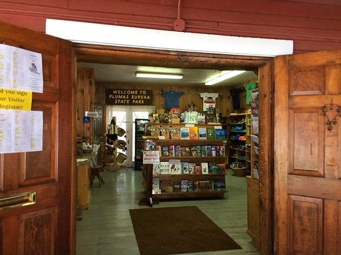 Step into the park store and feel the irresistible urge to buy a walking stick you'll use exactly once. Nostalgia sold separately.