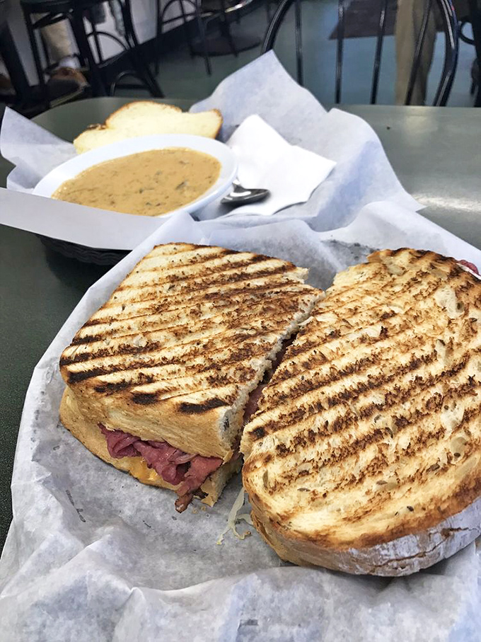 Pastrami this good doesn't need fancy presentation. Just perfectly grilled bread, quality meat, and the satisfaction of knowing lunch trumps dinner today