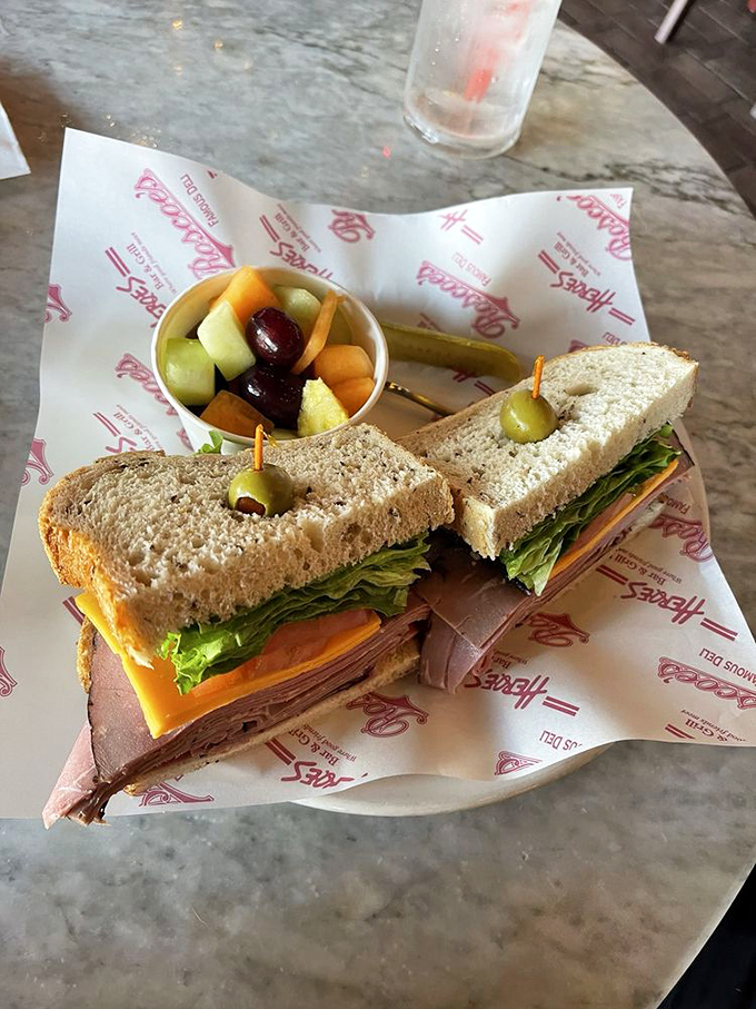 Some sandwiches are meals; this one's a commitment. The pickle isn't garnish&mdash;it's a palate cleanser between bites of this magnificent beast.