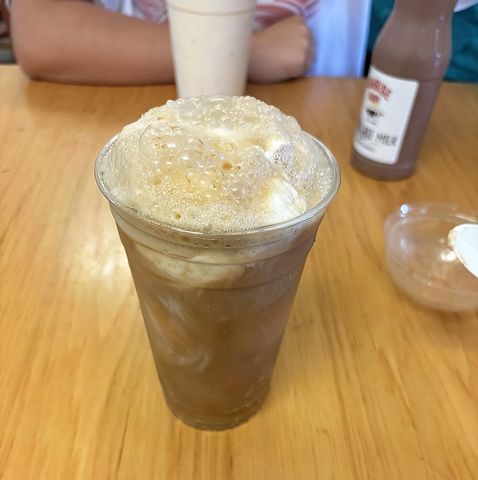 Root beer floats: proof that sometimes the best ideas come from dropping one delicious thing into another delicious thing.