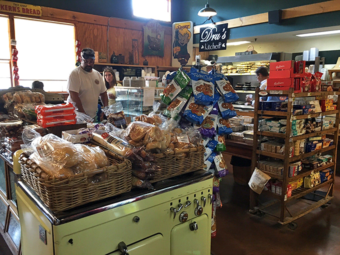 Fresh bread displayed like treasure in wicker baskets—the foundation upon which all great sandwich experiences are built.