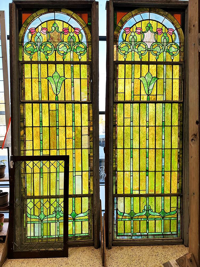 These stained glass windows don't just filter light&mdash;they transform it into a kaleidoscope of history that HGTV hosts would fight over.
