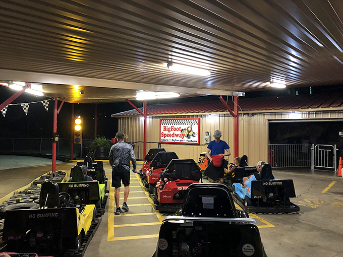 At the starting point, engines hum with possibility. It's the only place in life where "ready, set, go" still delivers pure, unbridled joy.