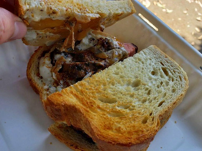 The steak sandwich that ruins all future sandwiches. That cheese pull should have its own Instagram account.