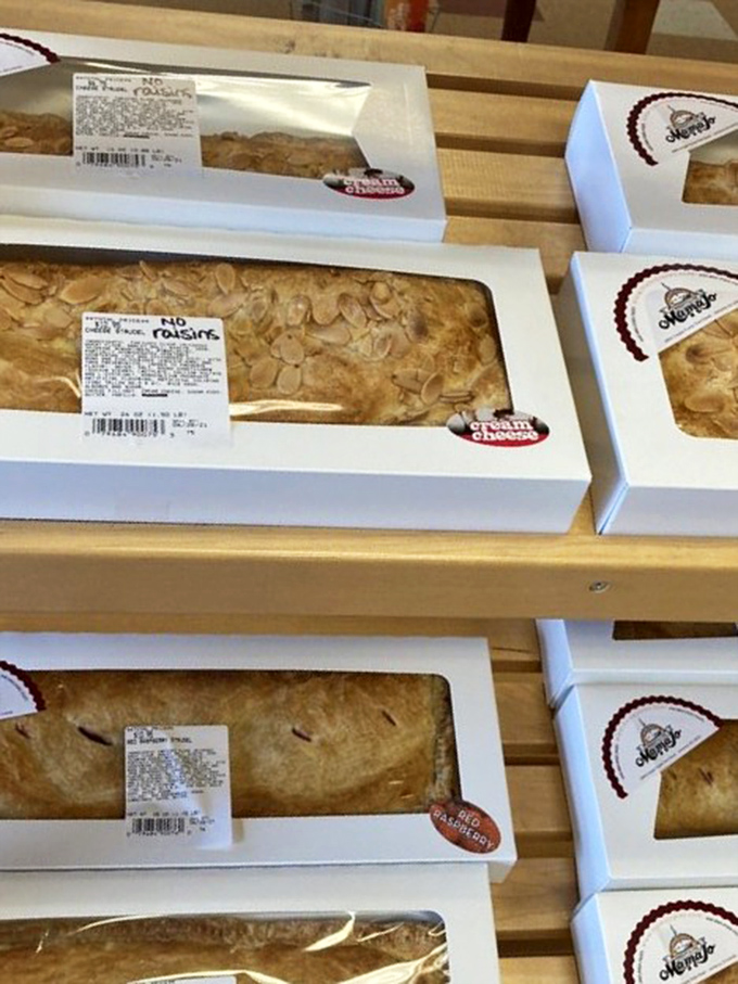 Strudel boxes lined up like soldiers ready for deployment. These rectangular treasures prove that not all heroes wear capes&mdash;some wear pastry.
